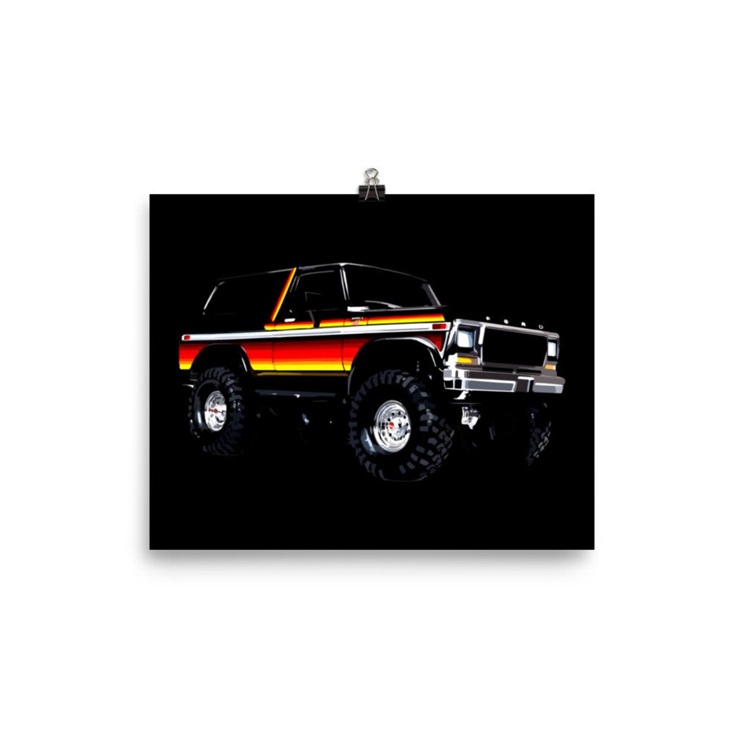 Retro 1979 Bronco Sunset Poster 8" X 10" - Etsy