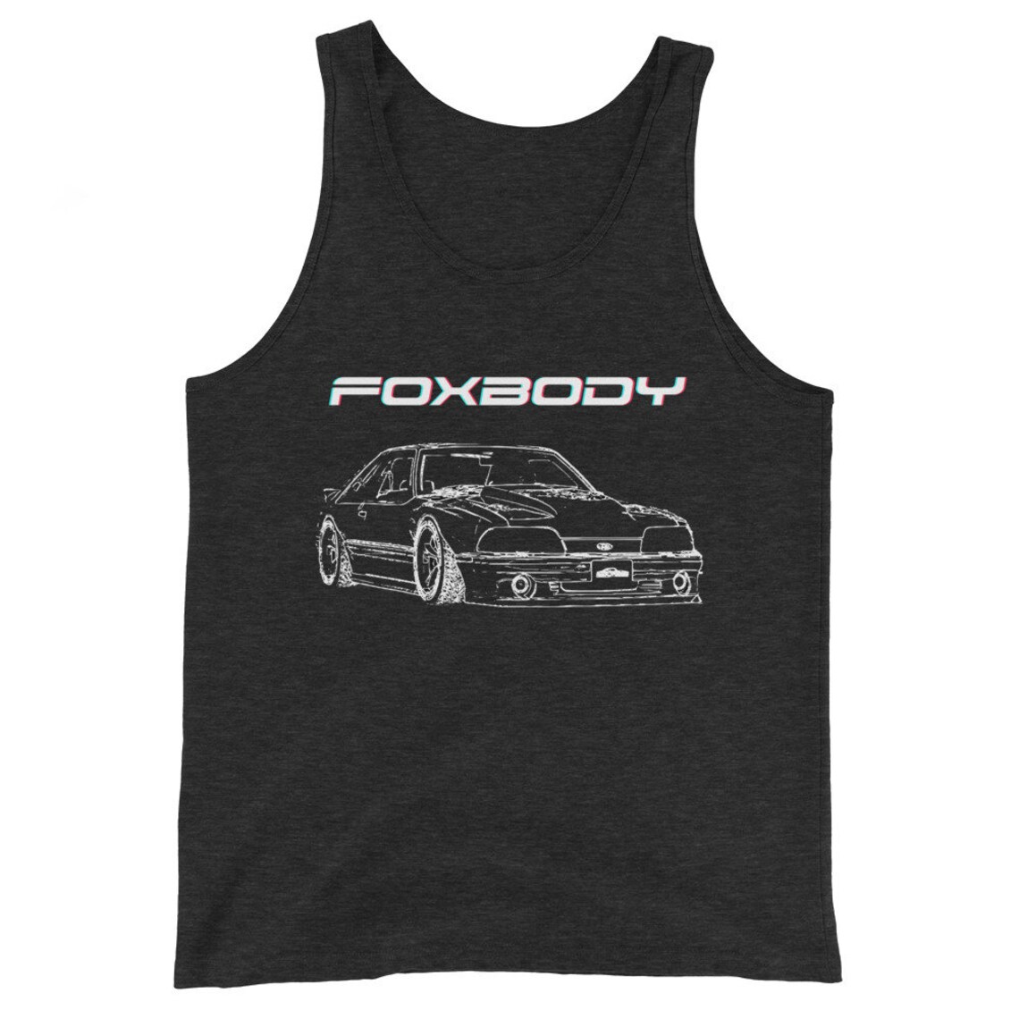 Third Gen Mustang Foxbody Fox Body Custom Line Art Unisex Tank - Etsy
