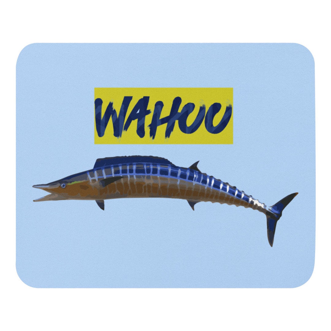 Wahoo Fish Big Game Salt Water Fishing Mouse Pad - Etsy