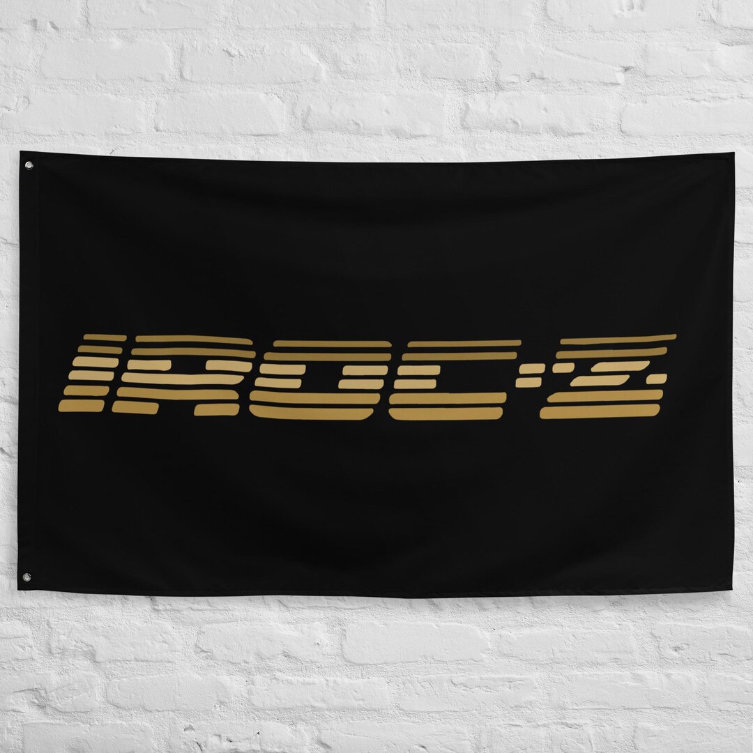 Retro Chevy Camaro IROC-Z Gold Emblem Car Club Garage Office Man Cave ...