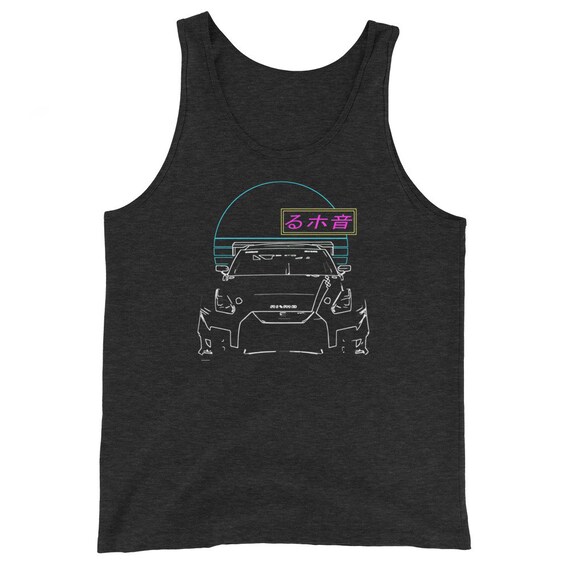 GT-R R35 JDM Vaporwave Aesthetic Neon Miami Dreams GTR Tank - Etsy