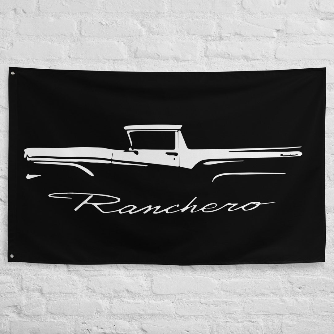 1957 Ranchero Silhouette Outline Art Classic Car Club Custom Garage ...