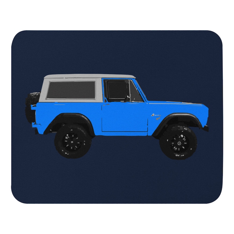 Vintage 1974 Blue Ford Bronco Mouse Pad - Etsy