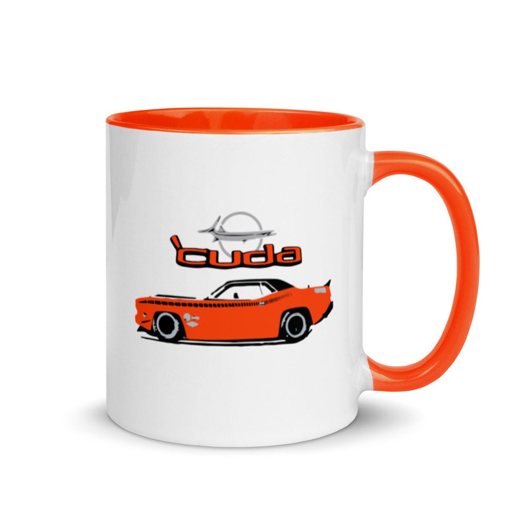 E-body Barracuda Muscle Car Cuda Mug With Color Inside - Etsy