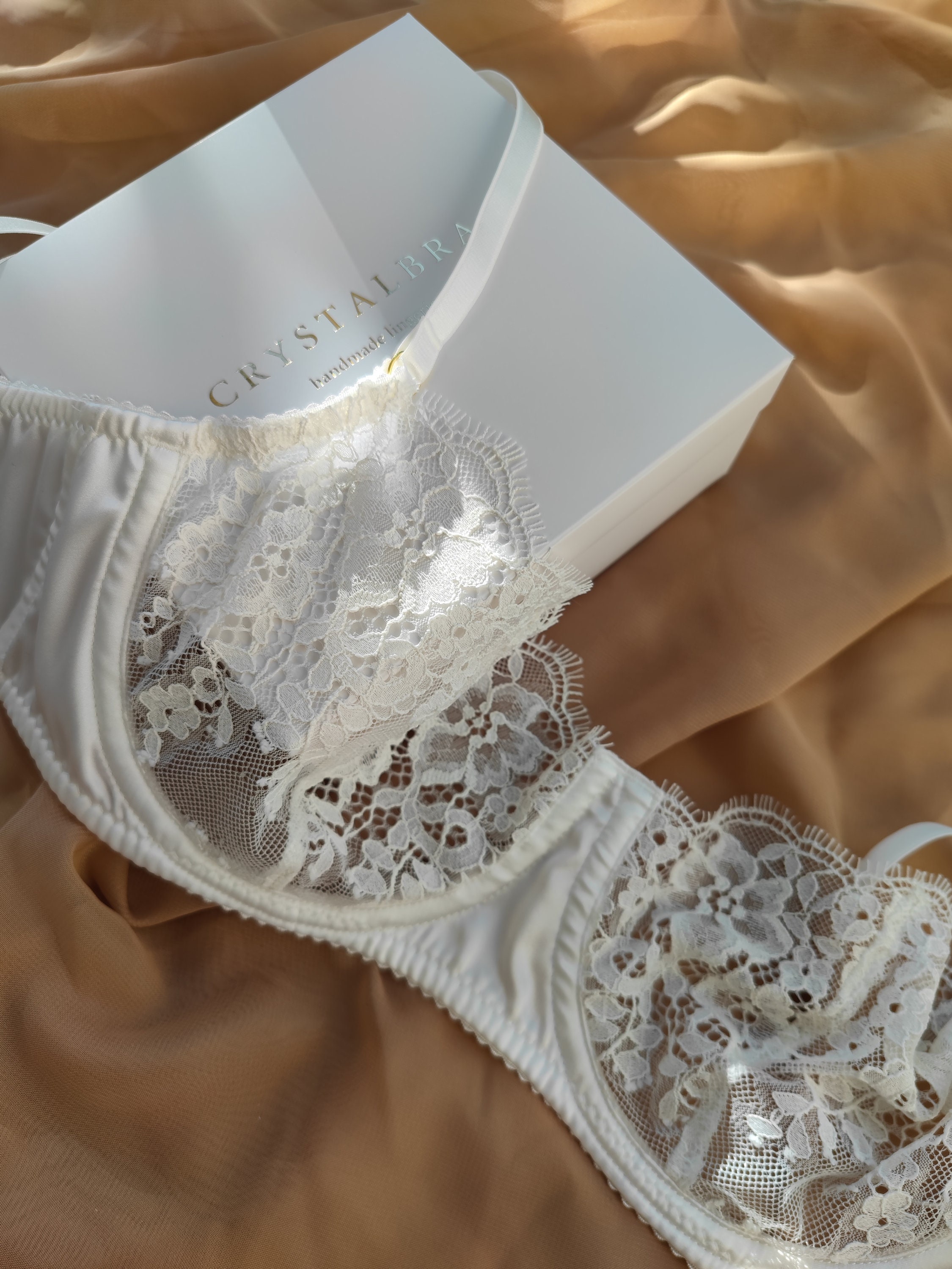 Bridal Lingerie Set, White Balconette, Bridal Lingerie, Lingerie for ...