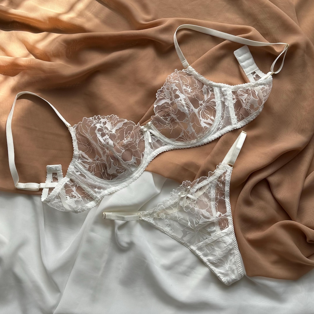 Romantic Lace Lingerie Set For Brides Bridal Lingerie Honeymoon