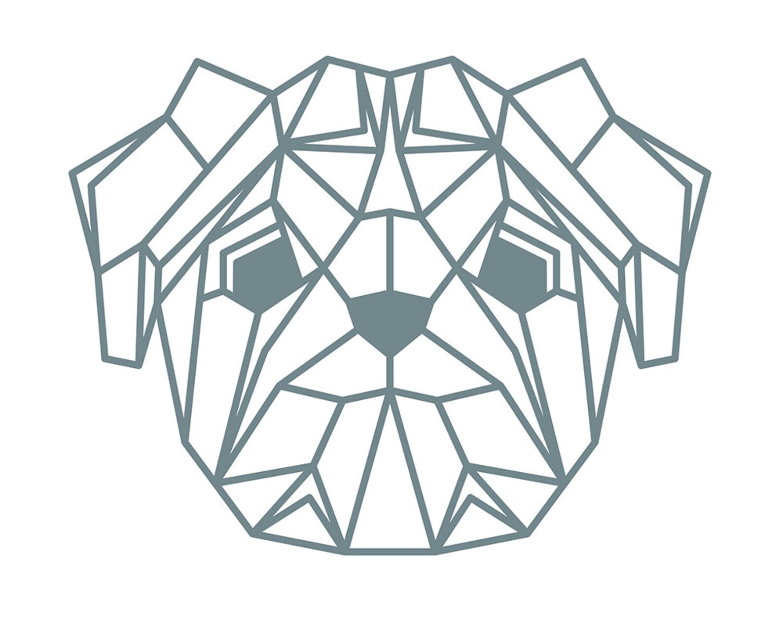 Dogs Clipart, Dogs SVG/PNG/EPS Designs, 4 Dogs Bundle, Polygonal Dog ...