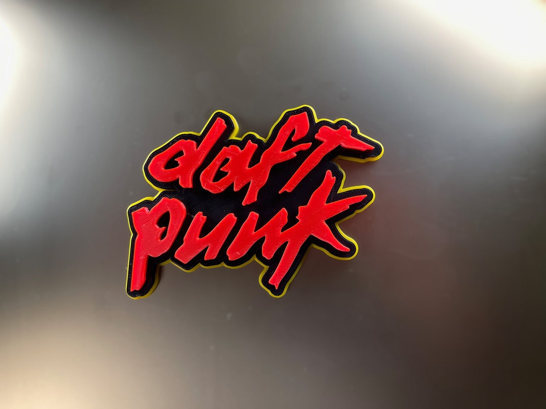 Daft Punk Homework Logo Magnetic Sign - 3D Printed Debut Album Art ...