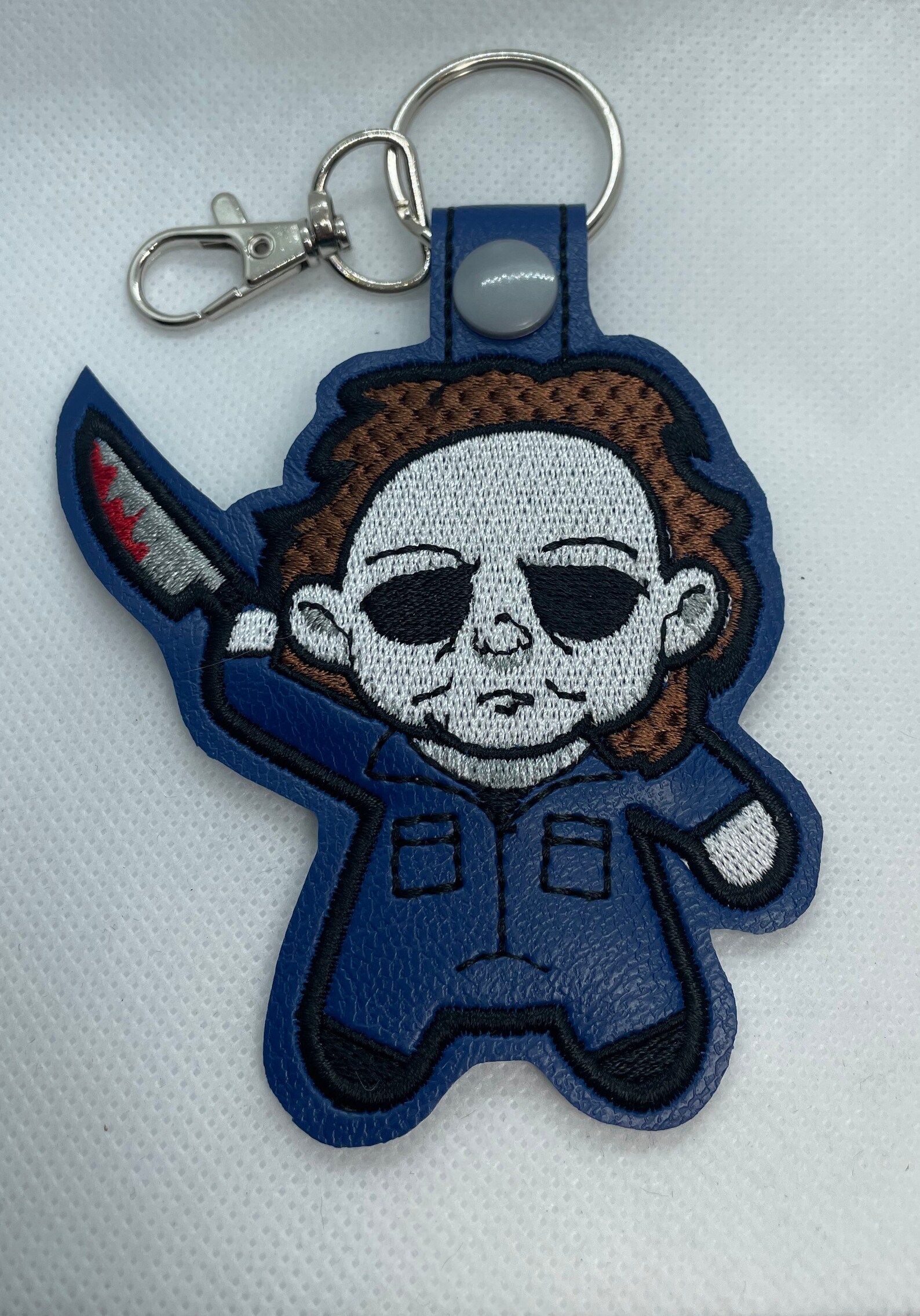Horror Key Chain Michael Myers Key Fob Michael Myers Zipper | Etsy