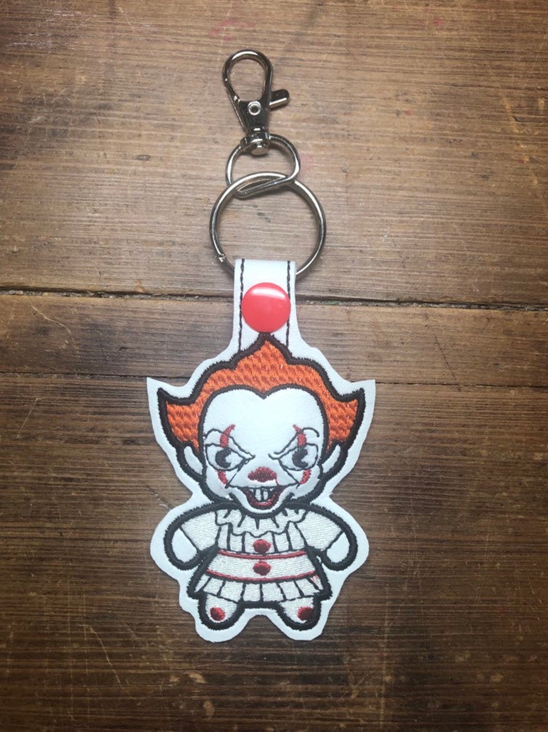 Horror Key Chain, Pennywise the Dancing Clown Key Fob, IT Zipper Pull ...