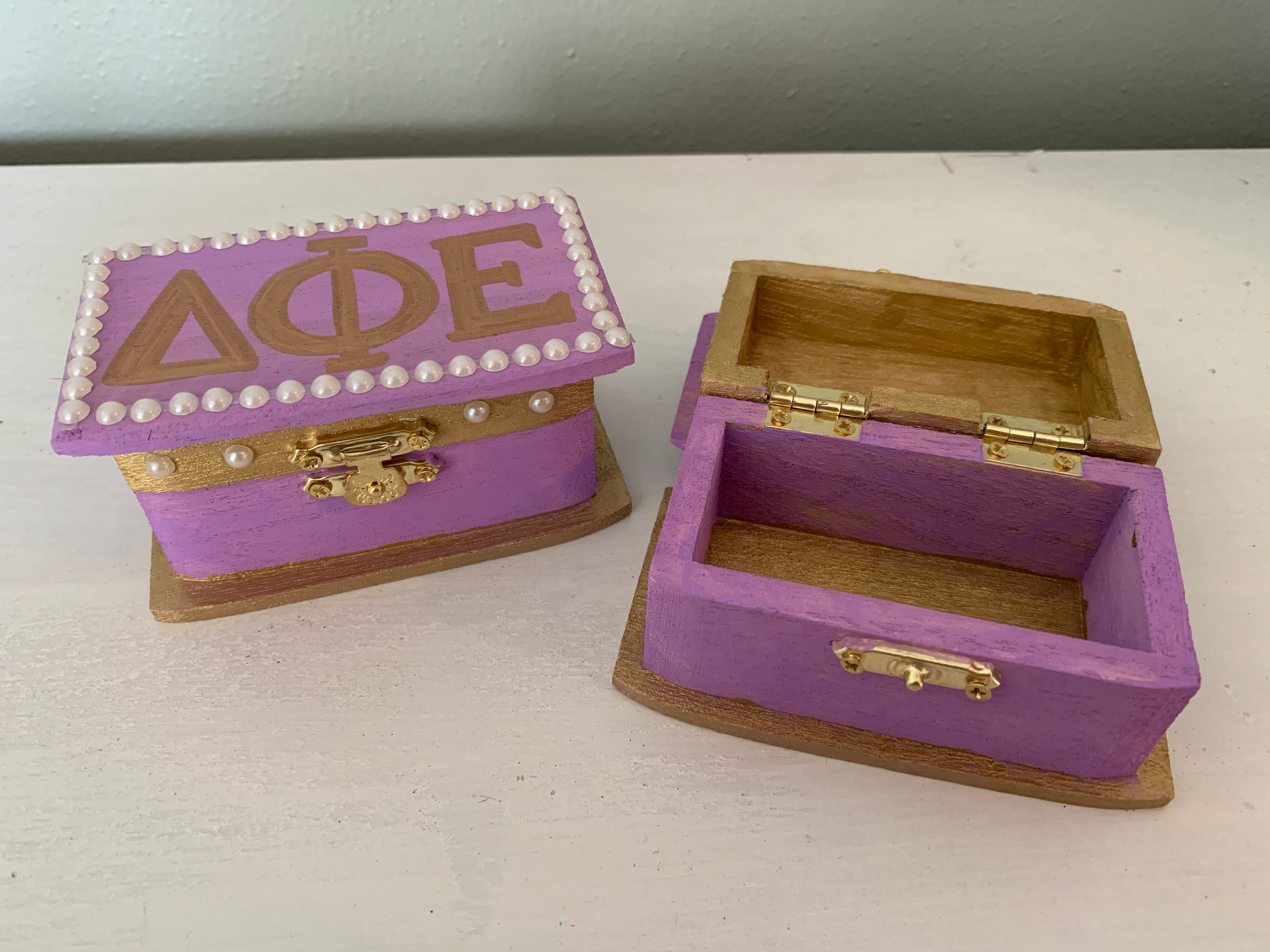 Custom Handmade Sorority Pin Boxes - Etsy