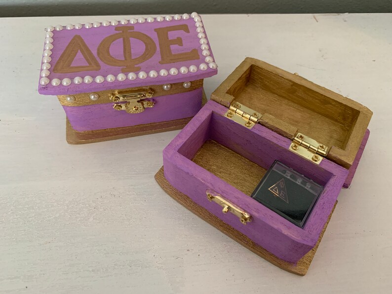 Custom Handmade Sorority Pin Boxes - Etsy