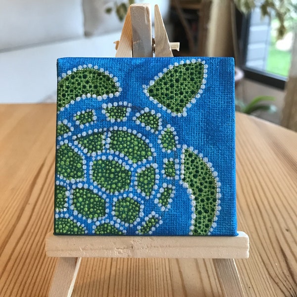 Turtle Dot Art - Etsy