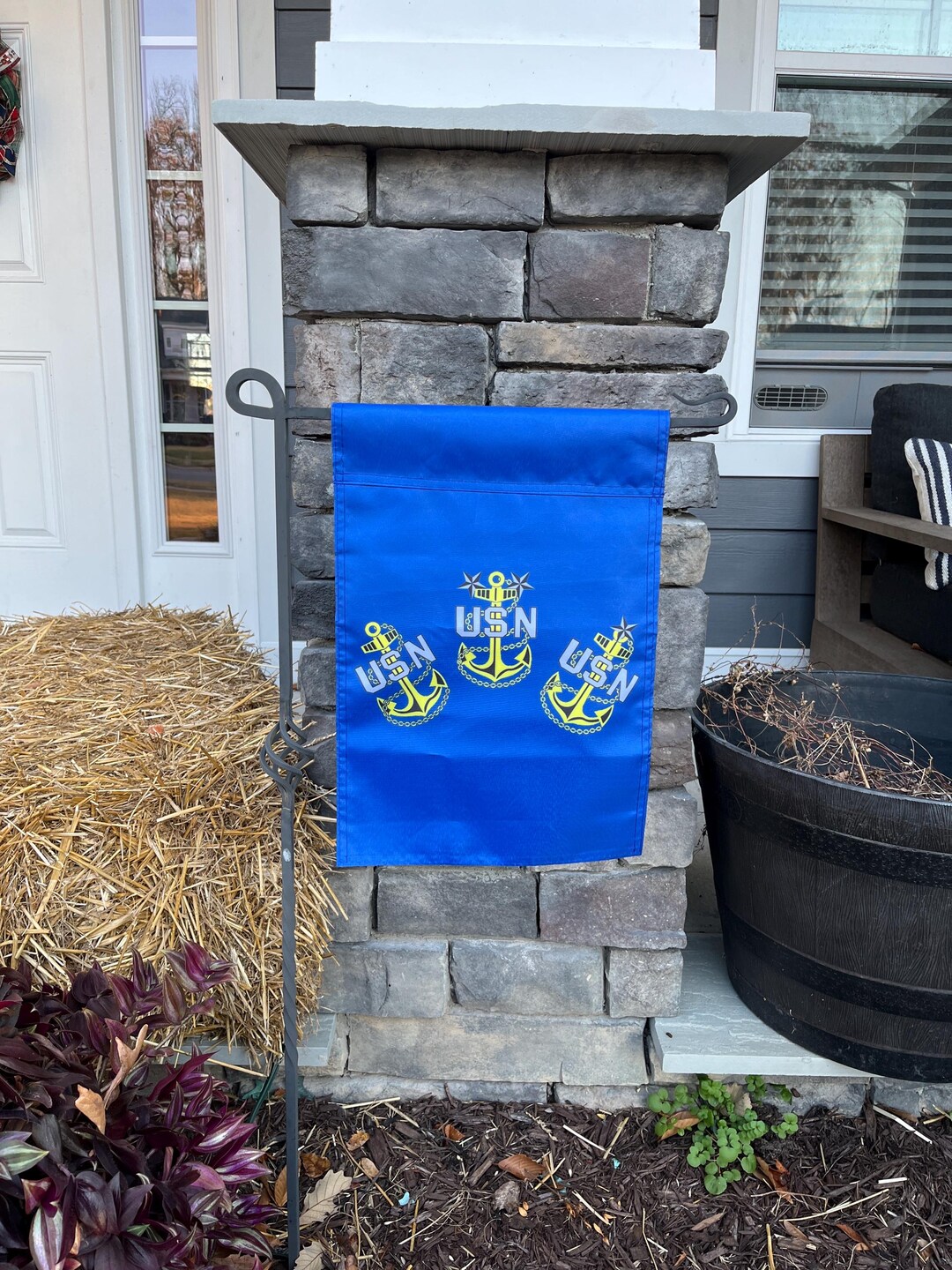 Custom-made Navy Chief Petty Officer Double Sided Vinyl Garden Flag ...