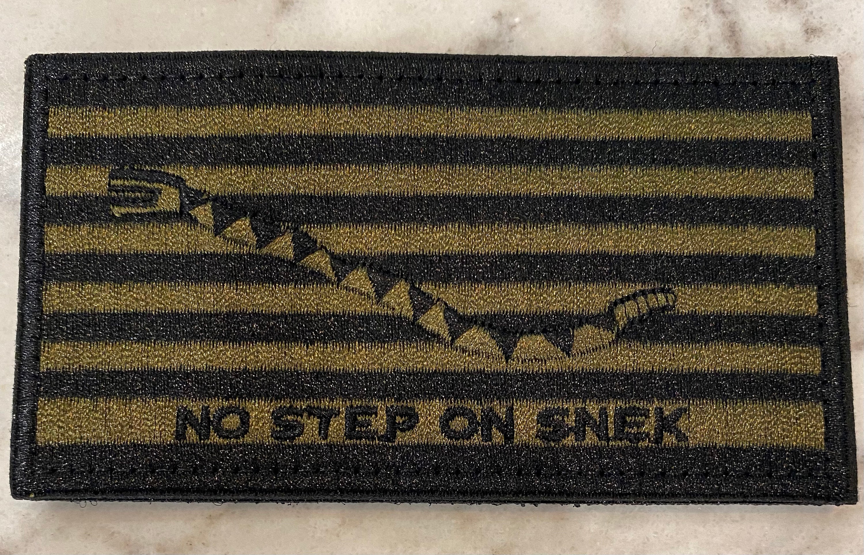 Updated: Funny No Step on Snek Patch/dtom Patch/nwu - Etsy