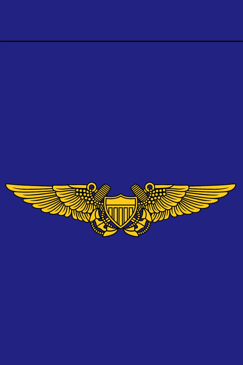 Custom-made Naval Flight Officer Double Sided Vinyl Garden - Etsy