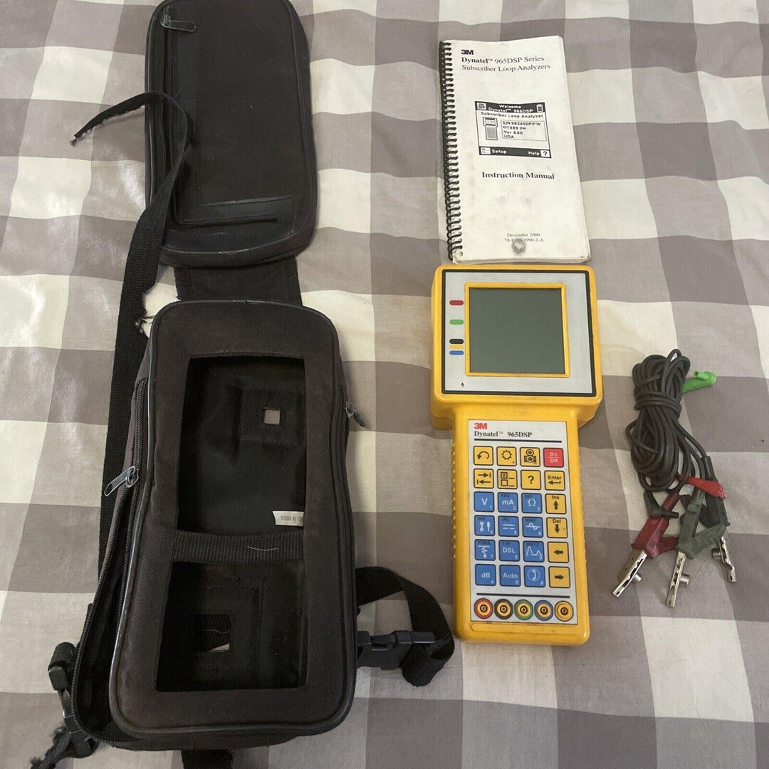 3M Dynatel 965DSP Loop Analyzer TDR With Case & Wires Leads and Manual ...