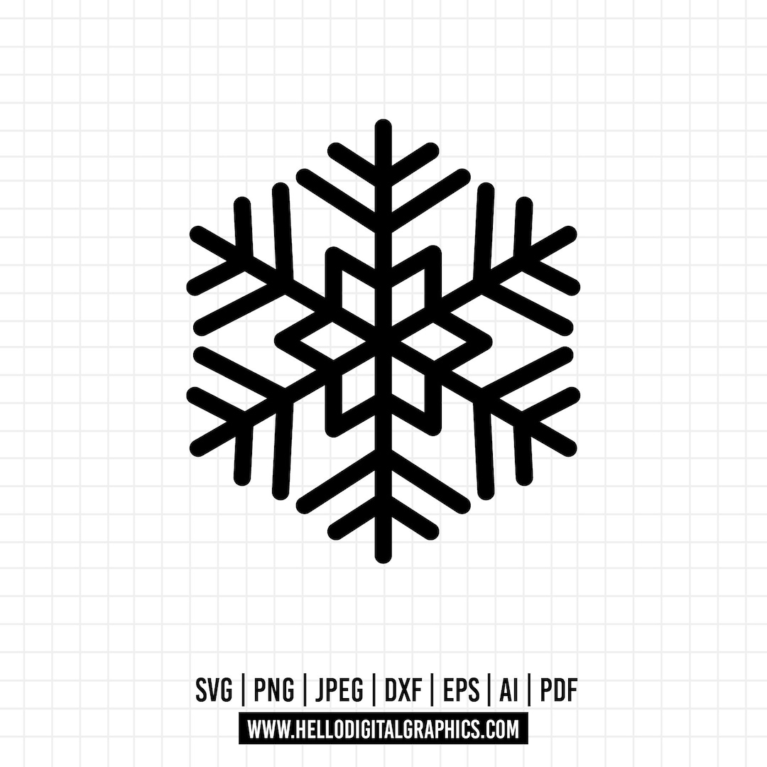 819 - Snowflake SVG, EPS, PNG - Snowflake Clipart Vector. Snowflake ...