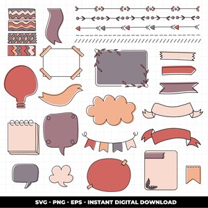 992 Notes & Planners SVG and Different Formats. Notes and Planners ...