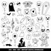 1383 halloween Doodles Clipart 2/pumpkin Clipart /halloween Clipart ...