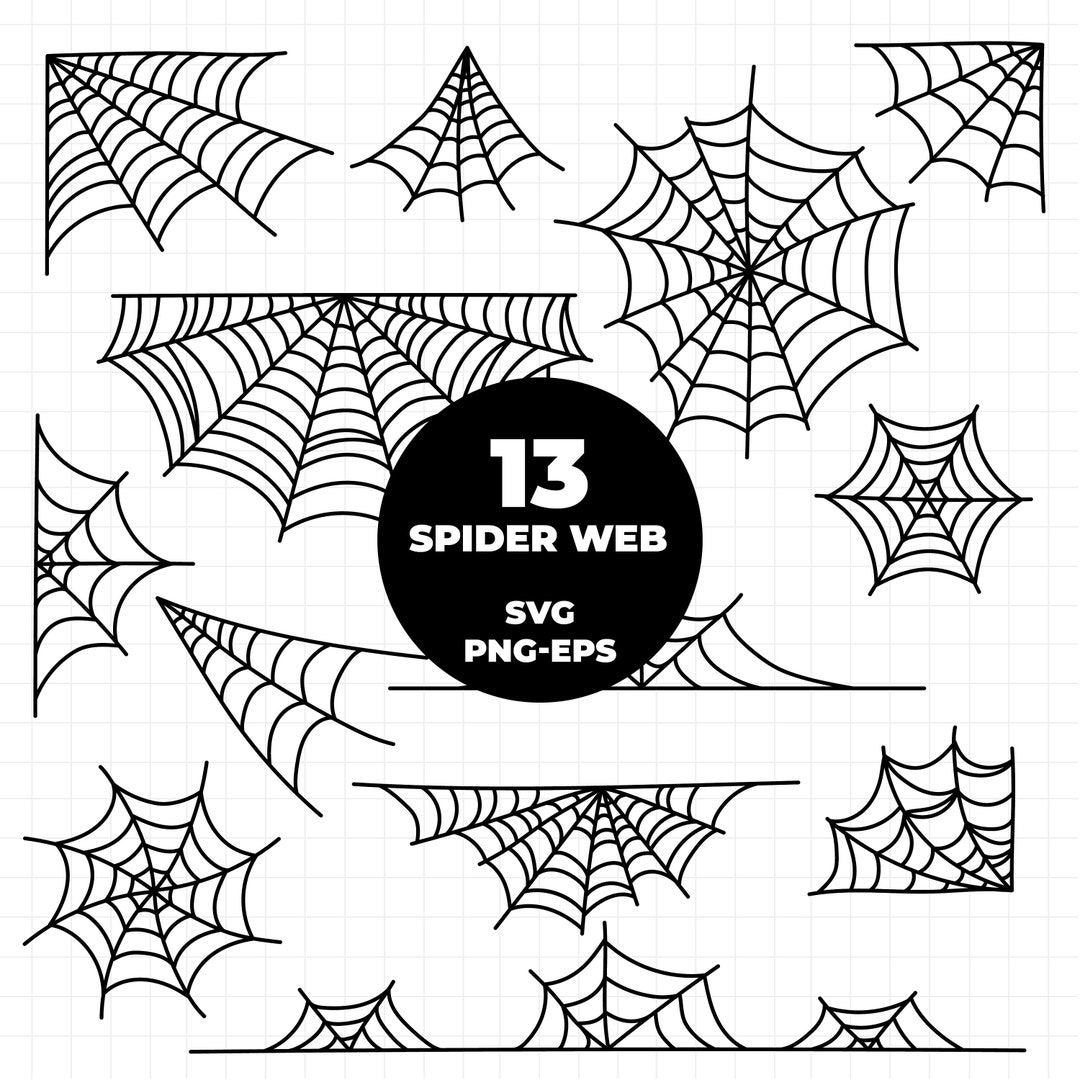 1406 - Spider Web Clip Art, Halloween Clipart, Spider Clipart ...