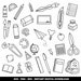 930 - Back to School Doodle Clipart SVG (and Different Formats). Back ...