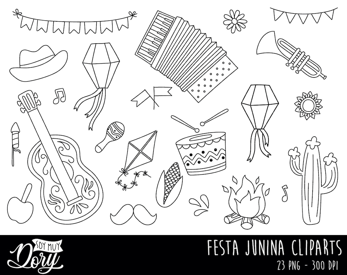 Cod134-festa Junina Clipart /festa Junina Clipart/junina - Etsy UK