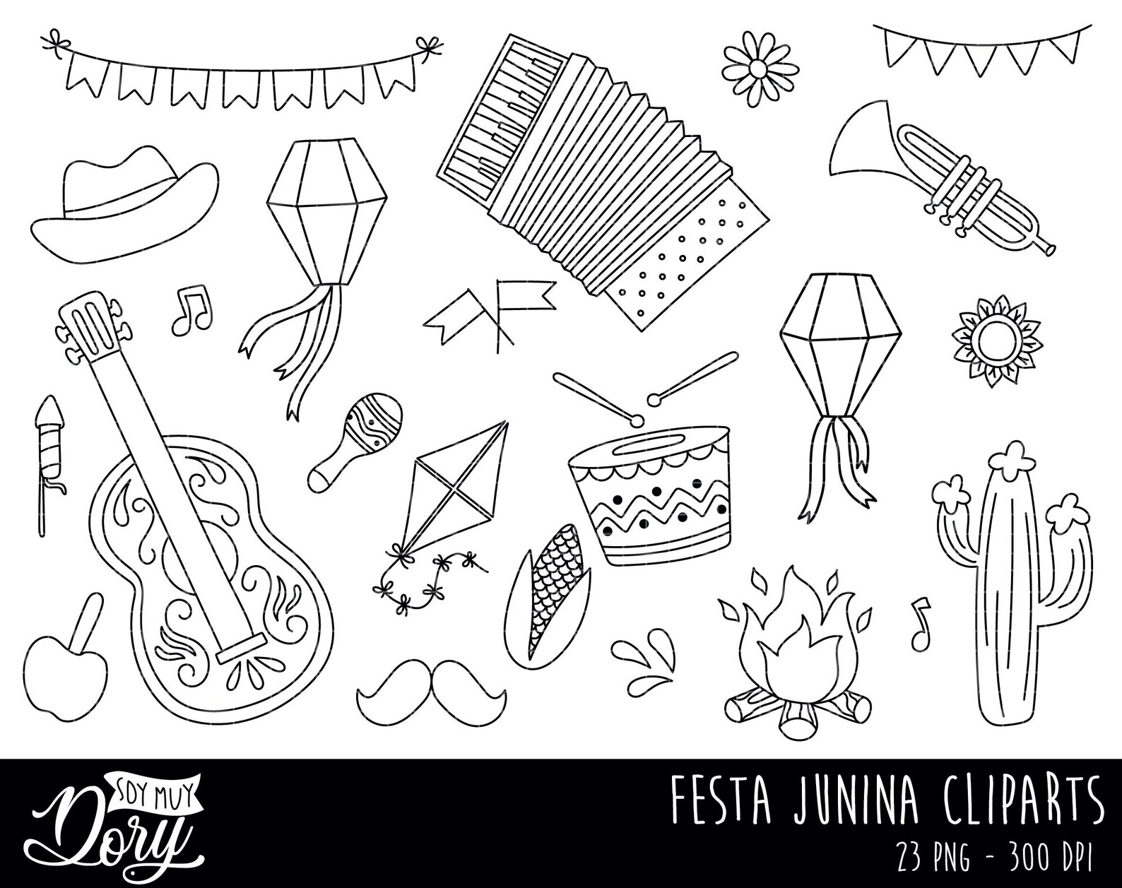 Cod134-festa Junina Clipart /festa Junina Clipart/junina - Etsy UK