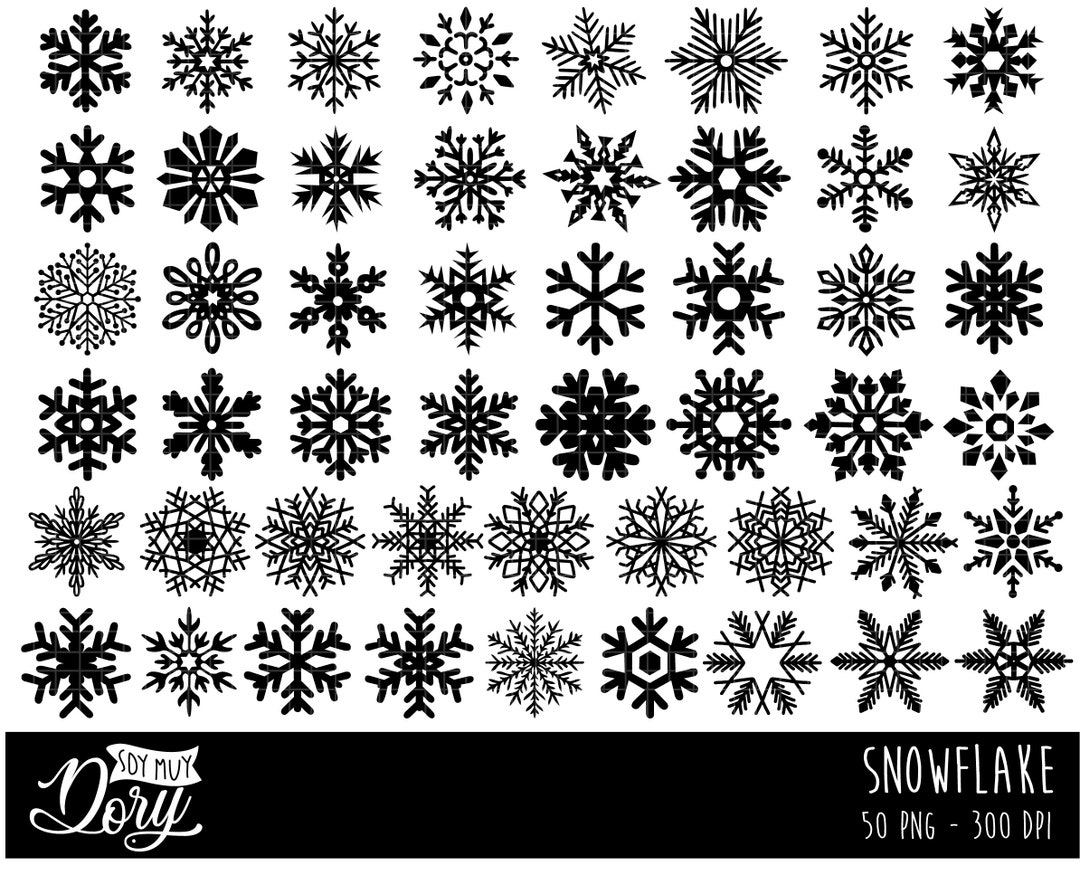 Cod64-snowflake Clipart/winter Clipart/holiday Printable/scrapbook ...