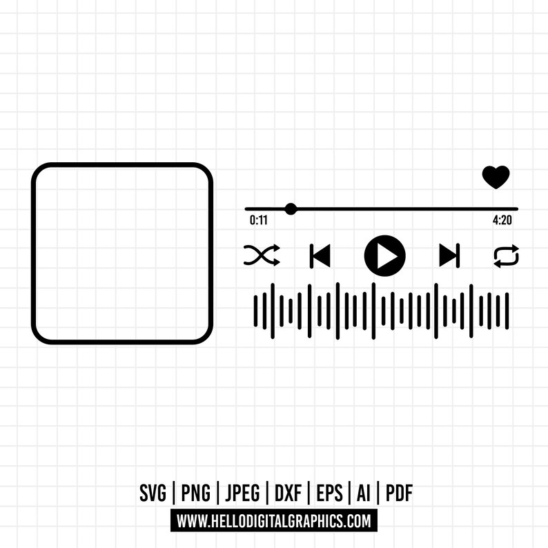1230 - Music Icons SVG, EPS, PNG - Music Play Icon Clipart Vector ...