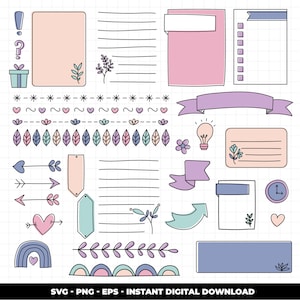995 Notes & Planners SVG and Different Formats. Notes and Planners ...