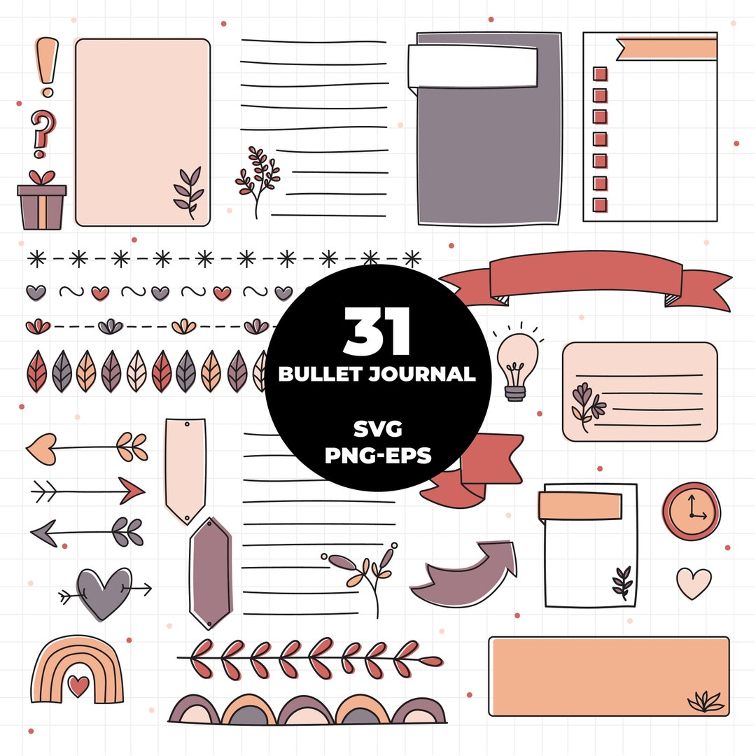 994 - Notes & Planners Pack Bundle Svg,png,eps-notes and Planners ...
