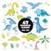 794 - Dinosaur Clipart Mega Pack Bundle (EPS and PNG Format). Baby ...