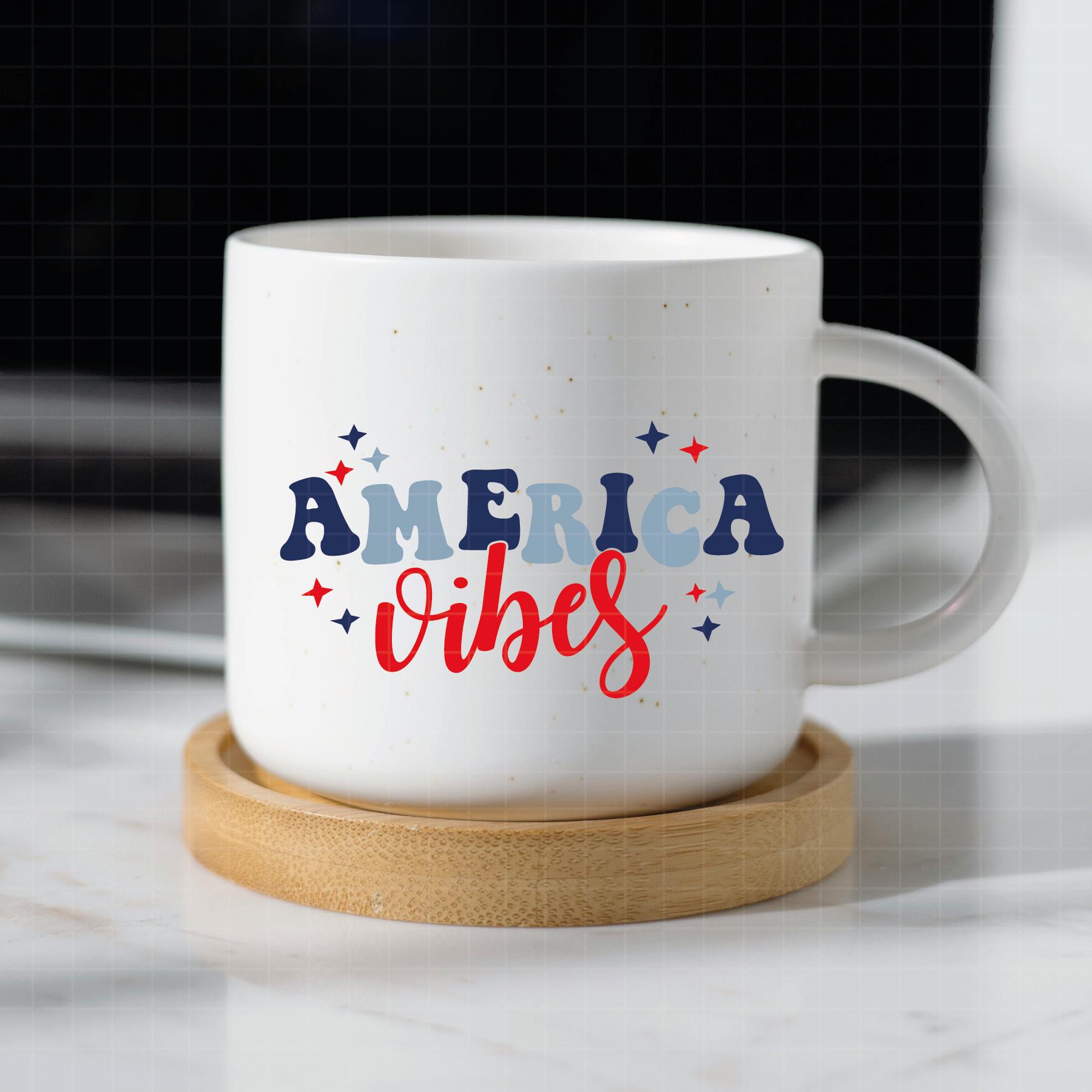 861 - America Vibes SVG, EPS, PNG - America Vibes Clipart Vector. Usa ...