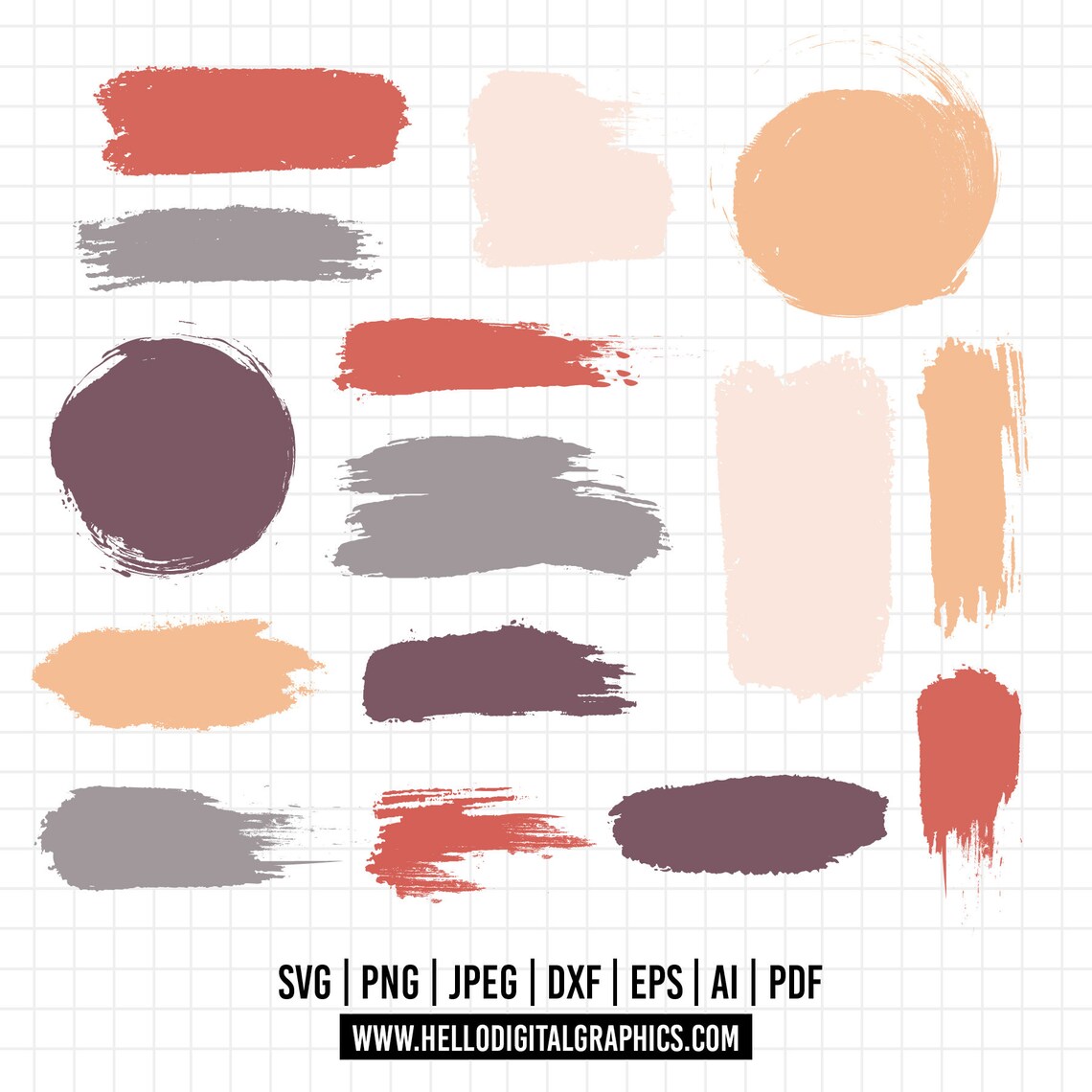 866 - Paint Splatter SVG, EPS, PNG - Paint Splatter Icons in Colors ...