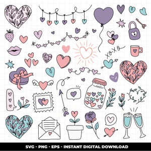 1014 - Love & Valentine's Day Pack Bundle SVG, PNG, EPS - Love and ...
