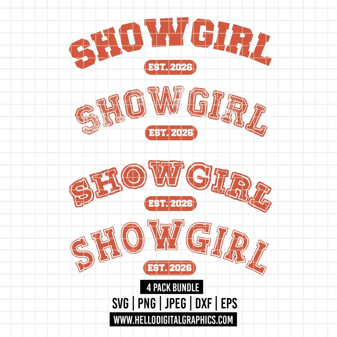 3719 - Showgirl Pack Bundle Svg, Eps, Png, Dxf, Jpeg. Girl Power ...