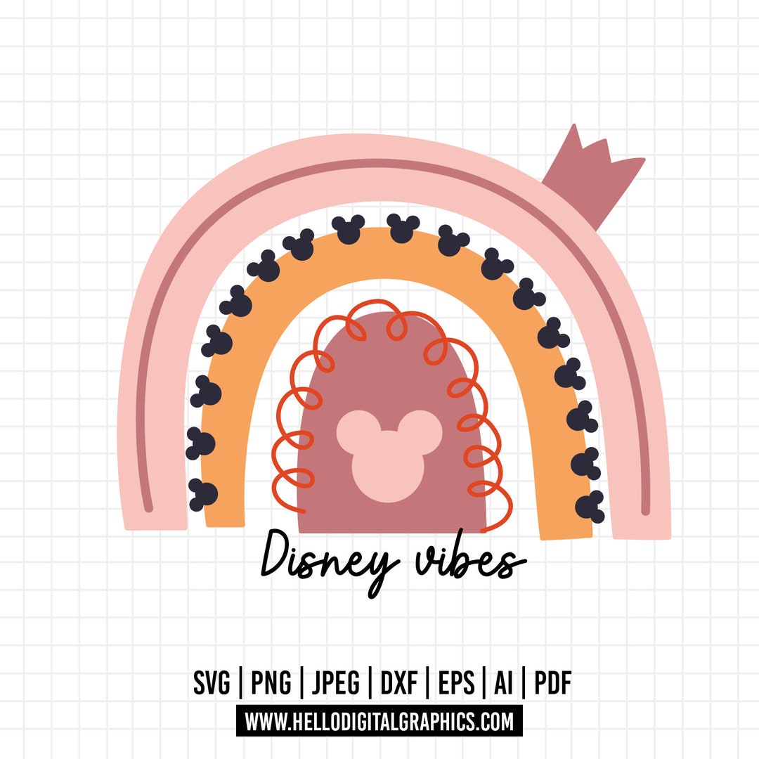 COD99 Rainbow Mouse SVG EPS PNG Format. Rainbow Mouse Vectorized. - Etsy