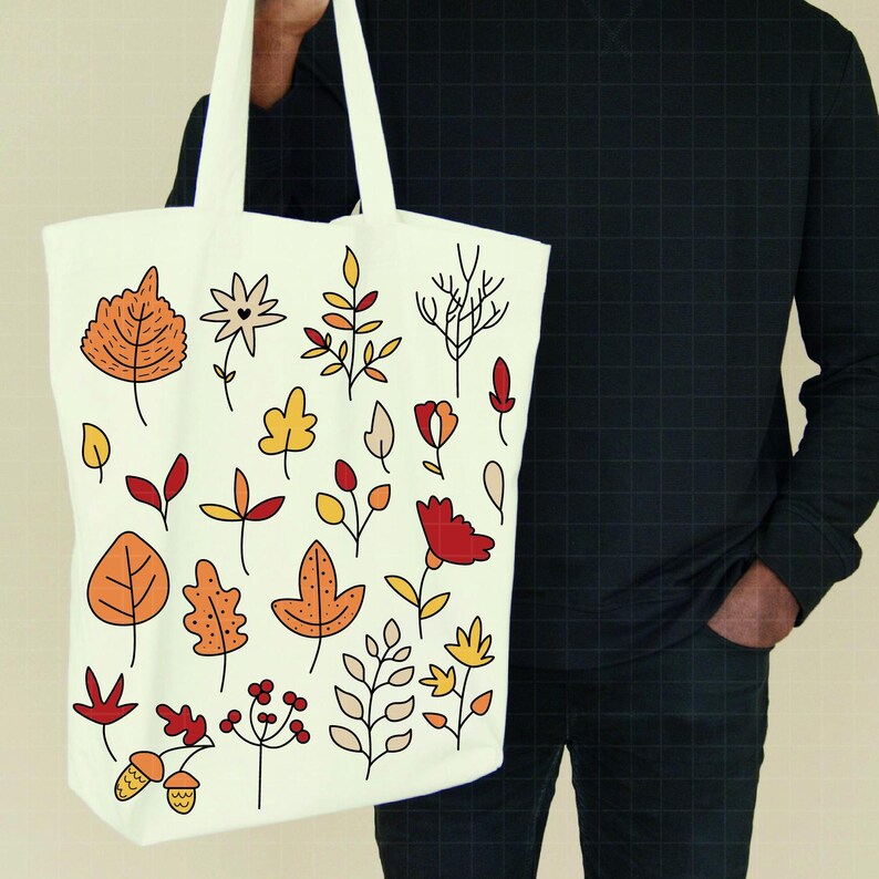 826 - Autumn Leaves Mega Pack Bundle Full Color Clipart EPS and PNG ...