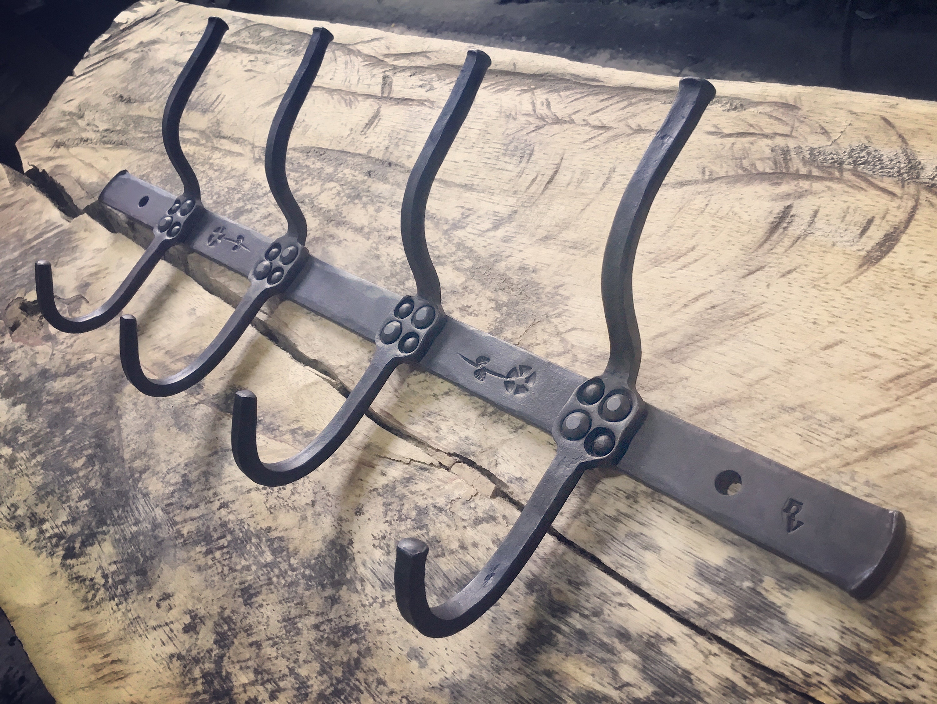 Coat Racks Two Racks or More Hand Forged Iron Blacksmith - Etsy