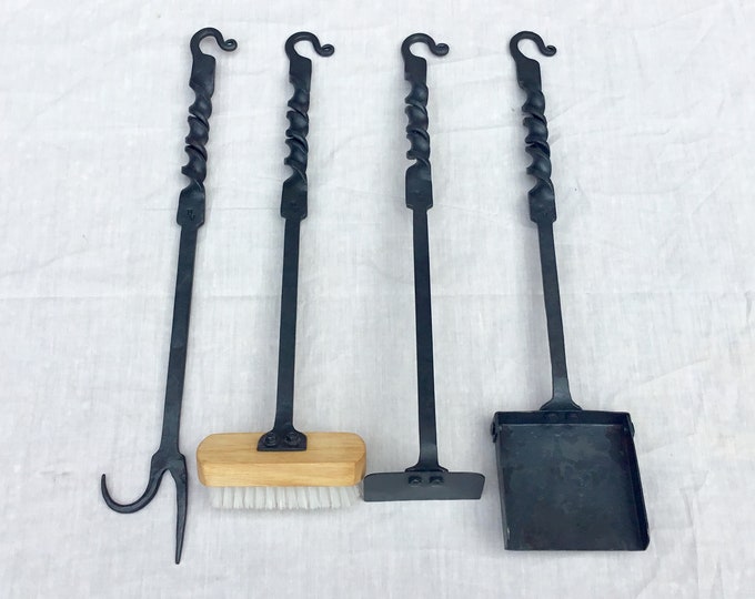 Fireplace / Wood Furnace / Wood Stove Tools Four Piece Set With Stand ...