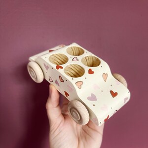 Lover Peg Dolls and Wooden Car | Valentine's Day Peg Dolls - Etsy