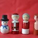 Christmas Santa Peg Doll Set - Etsy