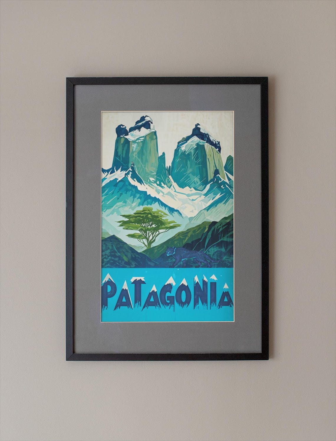Patagonia Wall Art Chile Argentina Patagonia Print Patagonia Art Poster ...