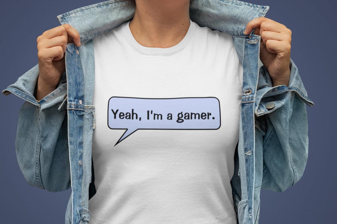 Toontown Shirt Yeah, I'm A Gamer Toontown Text Bubble Toontown Merch ...