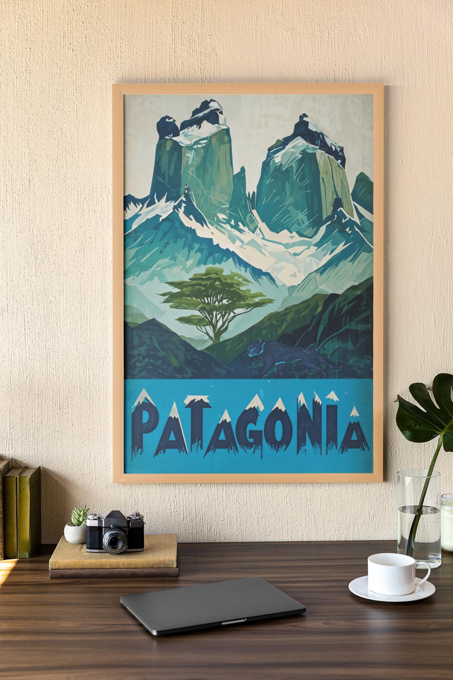 Patagonia Wall Art Chile Argentina Patagonia Print Patagonia Art Poster ...