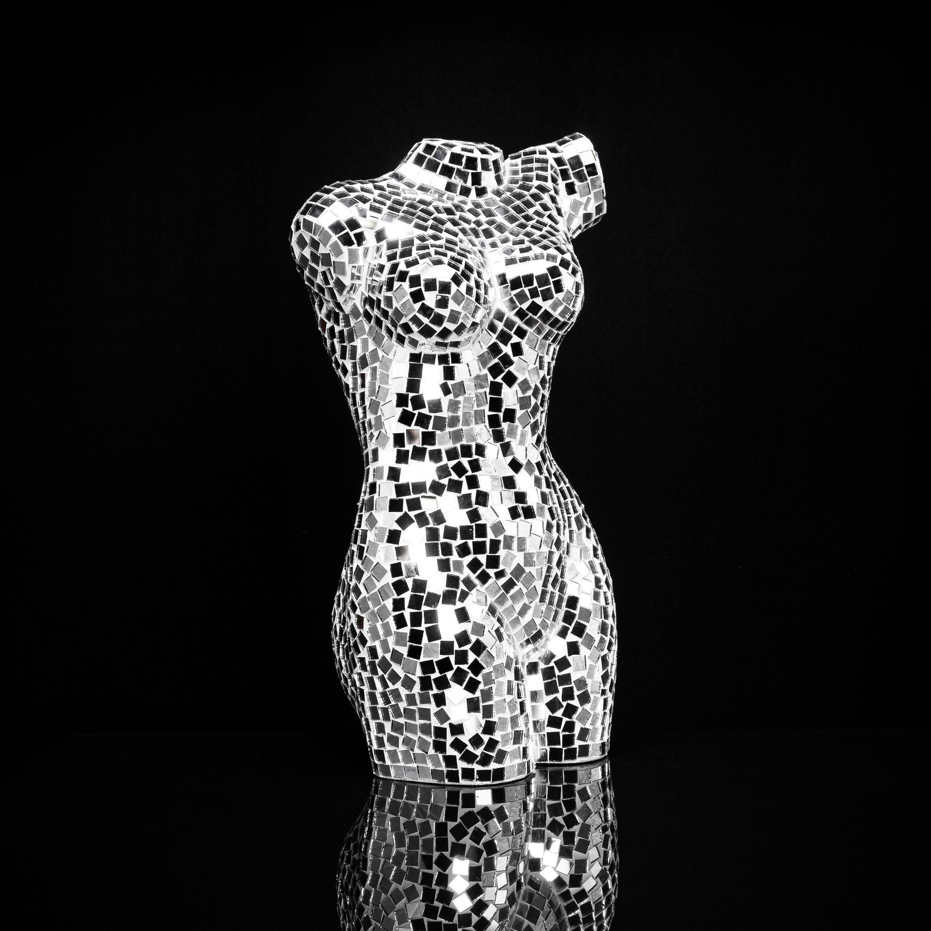 Mosaic Mirrored Woman Mannequin Bust 16 - Etsy