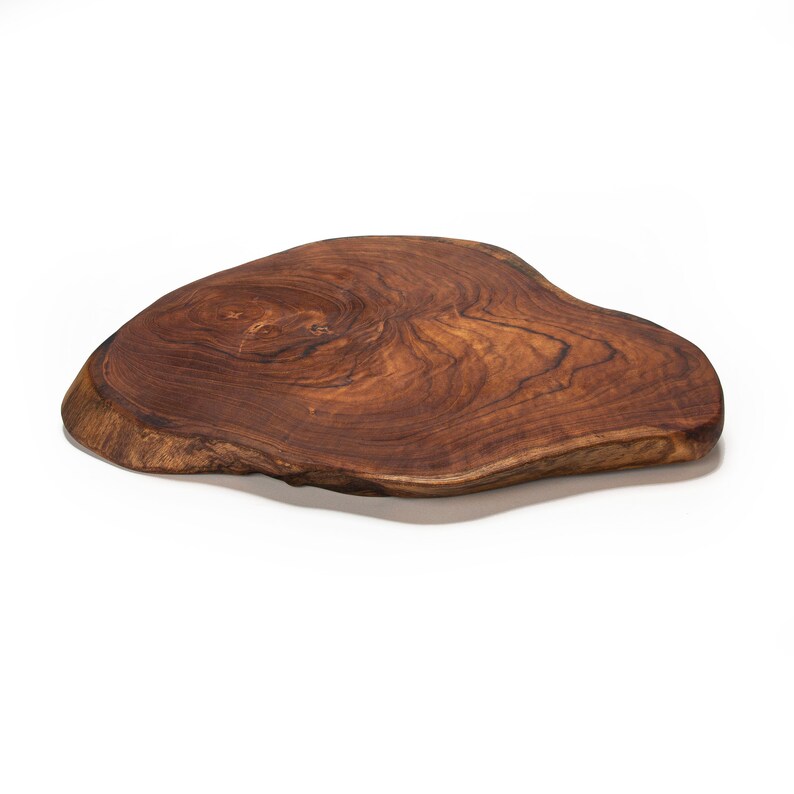 Organic Teak Root Cutting Board and Knife Set - Etsy