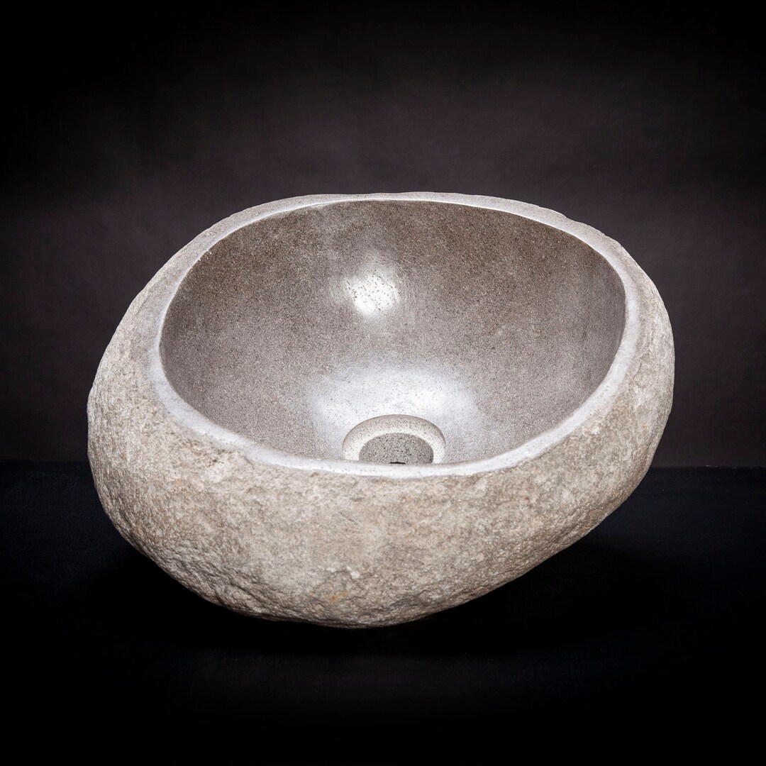 River Stone Vessel Sink - Etsy