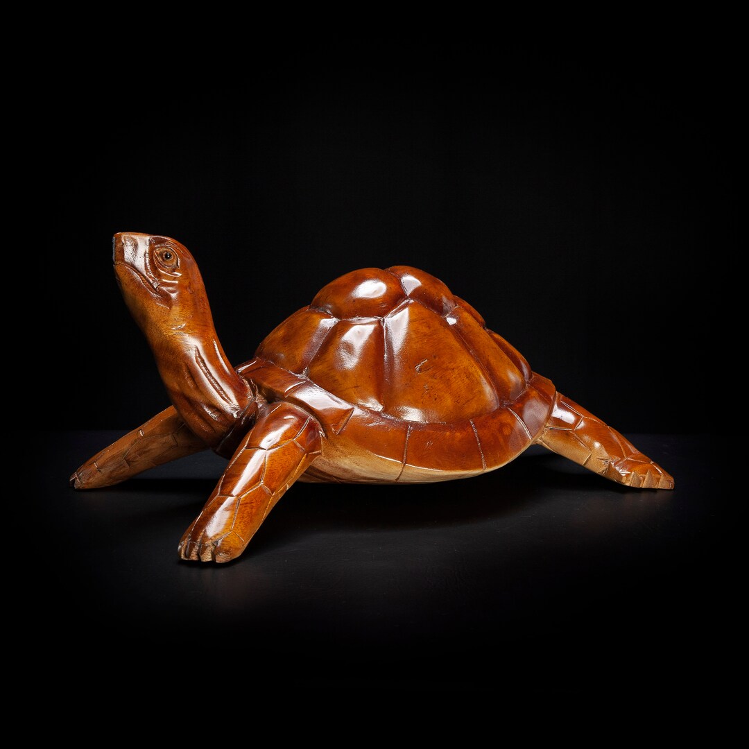 Teak Root Tortoise Carved Sculpture - Etsy